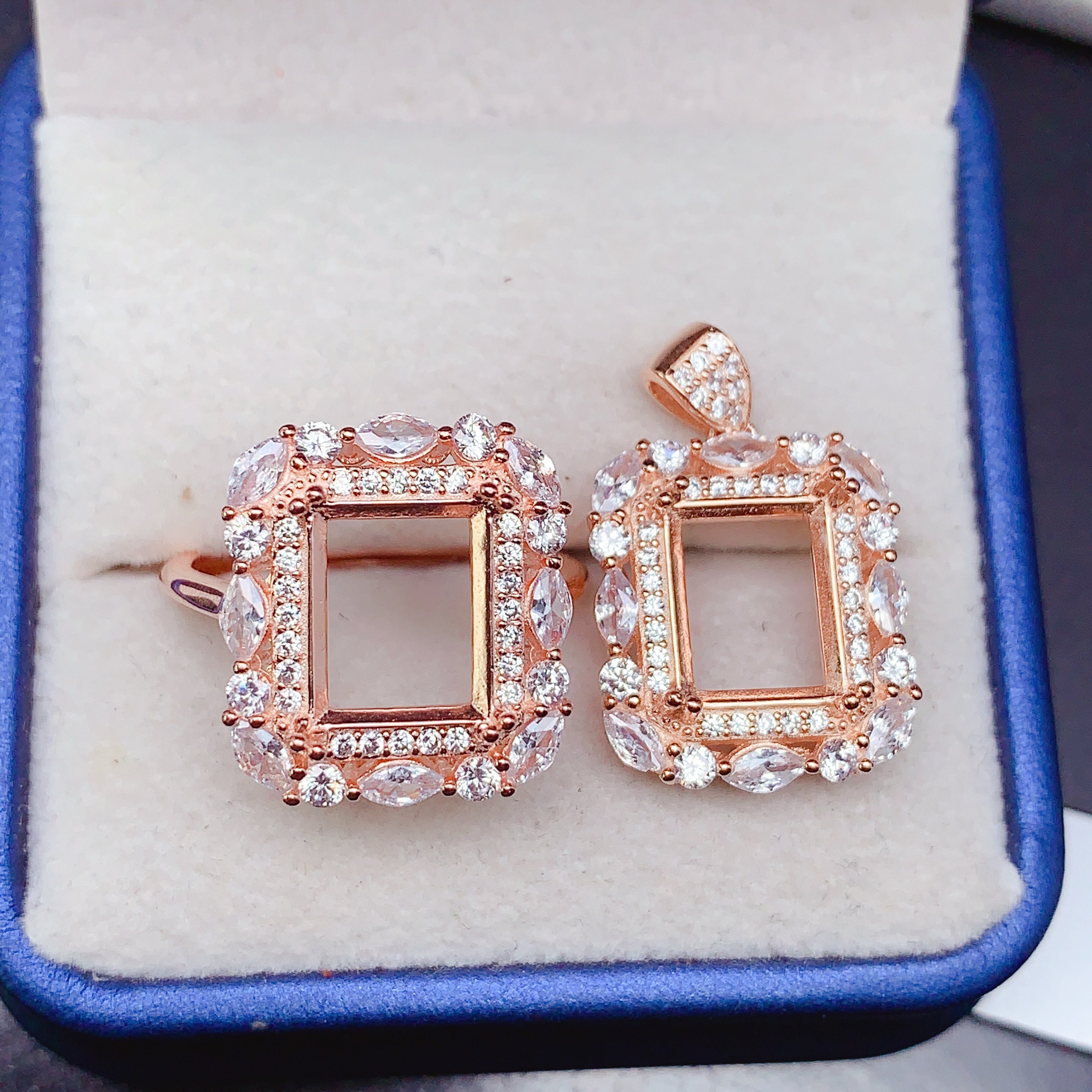 Blank Ring Setting Silver 925, DIY Solid Silver Ring Empty Setting YJ247 Yd116 - Etsy