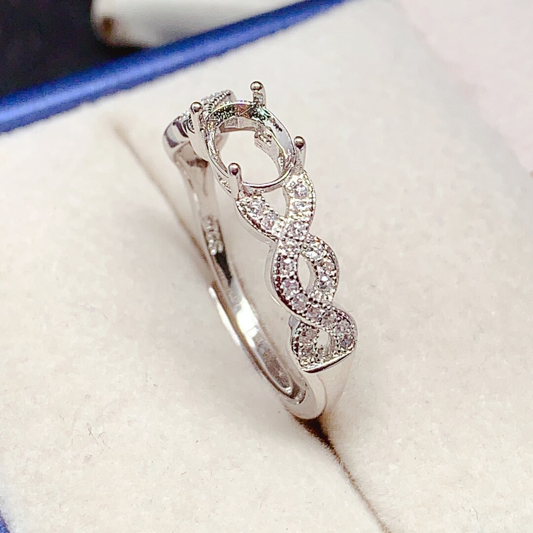 DIY Solid Sterling Silver 925 Ring Blank Setting - Etsy