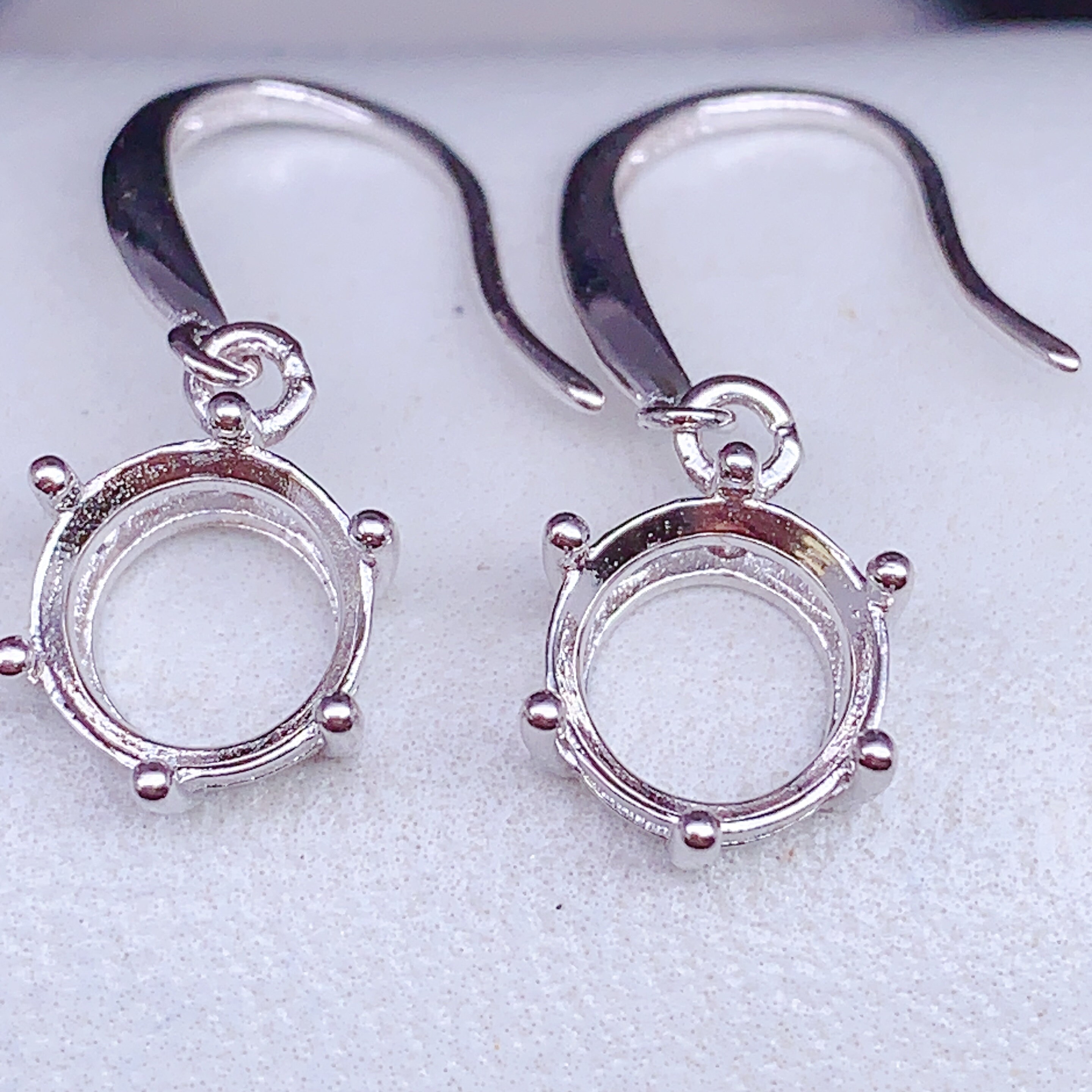 Sterling Silver DIY Earring Setting: Blank Jewelry, Lever Back - Etsy ...