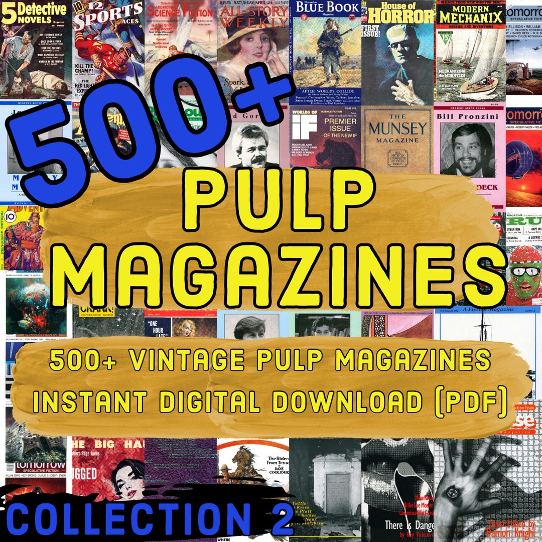 Vintage Pulp Magazine Collection. Volume 2. 500 + High Quality ...
