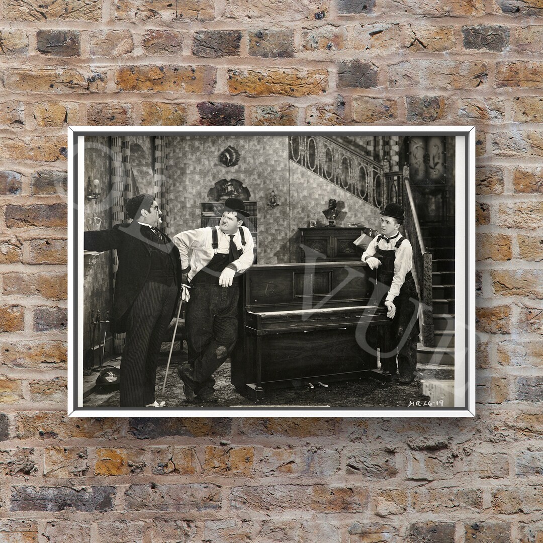 Laurel & Hardy the Music Box Poster. Comedy Poster. Stan and Oli Art ...