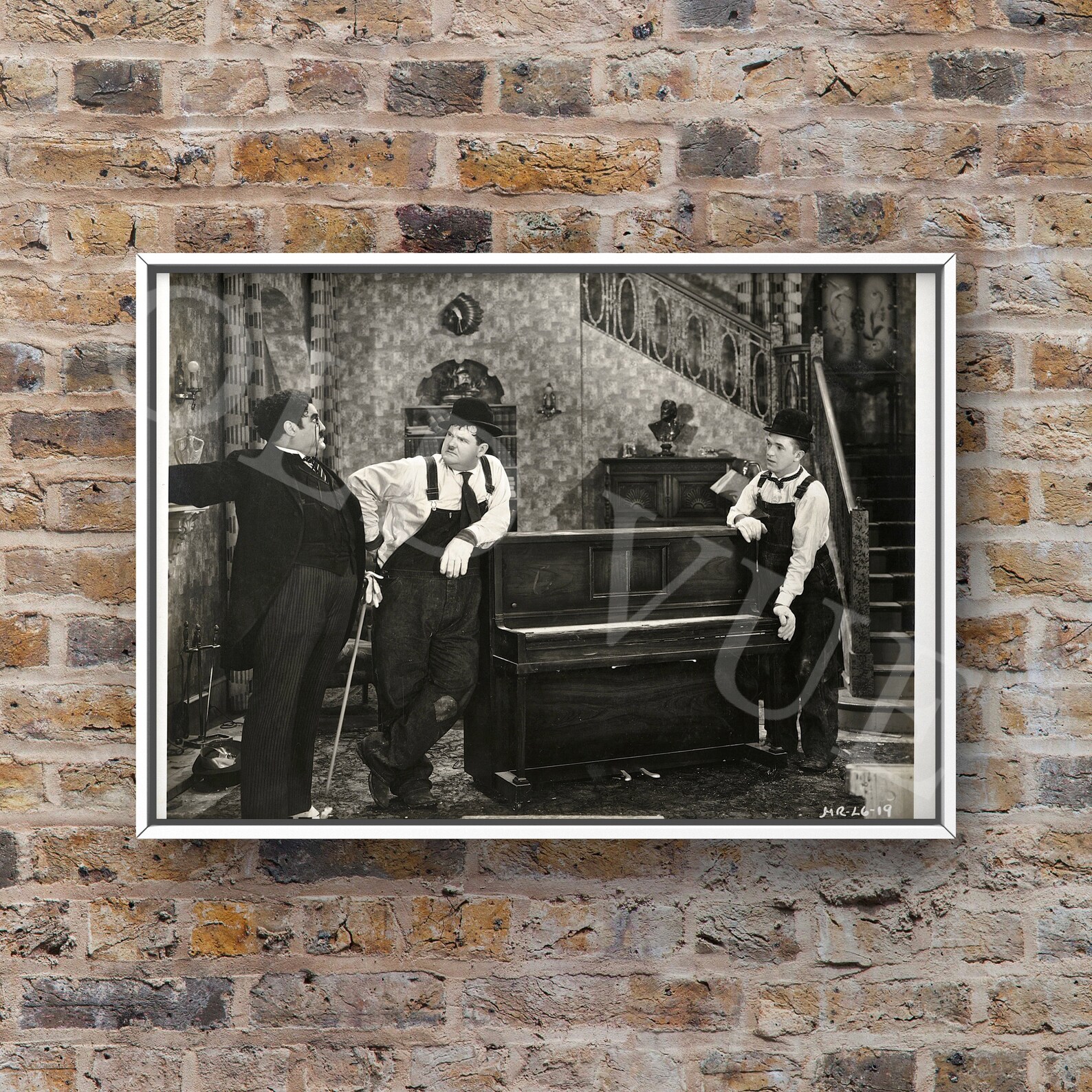 Laurel & Hardy the Music Box Poster. Comedy Poster. Stan and Oli Art ...
