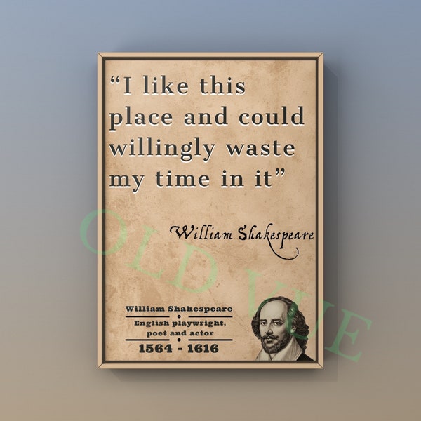 Shakespeare Quote - Etsy