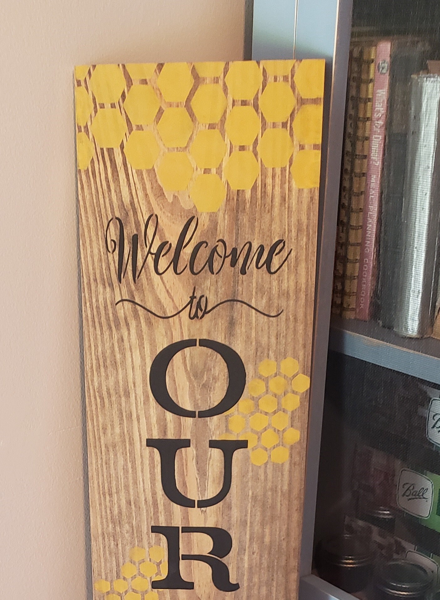 Welcome to Our Hive Wood Door Sign Vertical Porch Leaner - Etsy