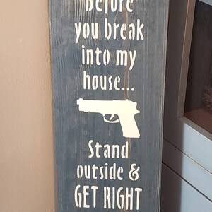 2nd Amendment Get Right With Jesus Welcome Porch Leaner Vertical Board ...