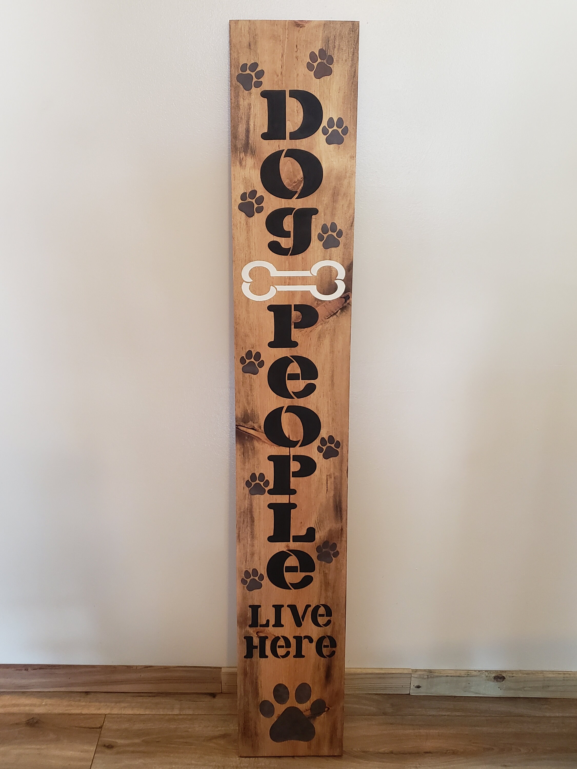 Dog People Wood Door Sign Vertical Porch Leaner - Etsy