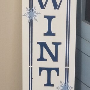 Hello Winter Welcome Seasonal Snowman Wood Door Sign Vertical Porch ...