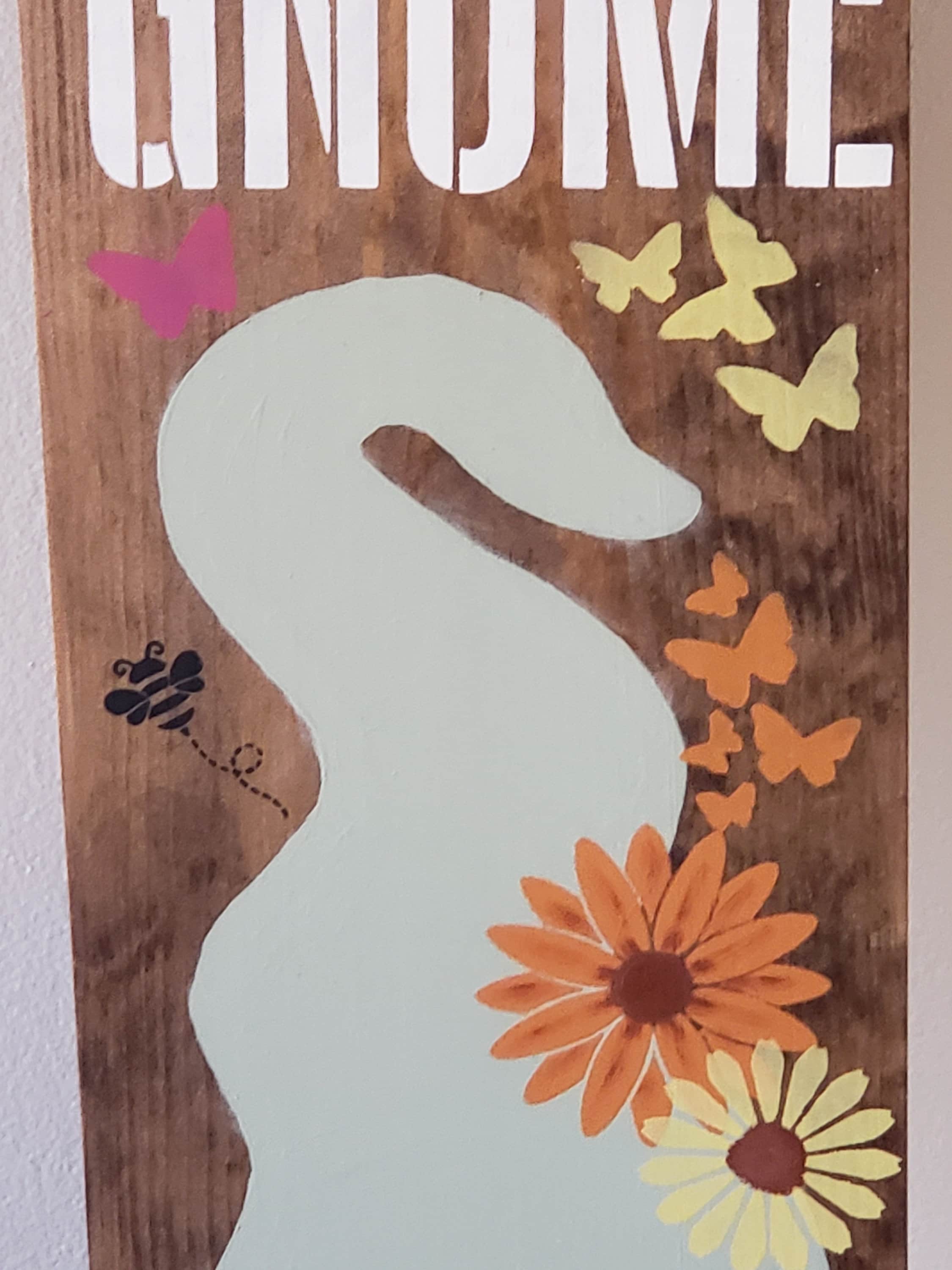 Spring Gnome Welcome Wood Door Sign Vertical Porch Leaner - Etsy