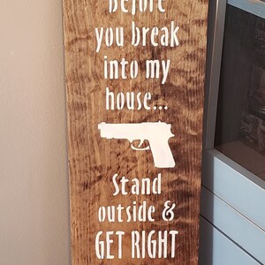 2nd Amendment Get Right With Jesus Welcome Porch Leaner Vertical Board ...