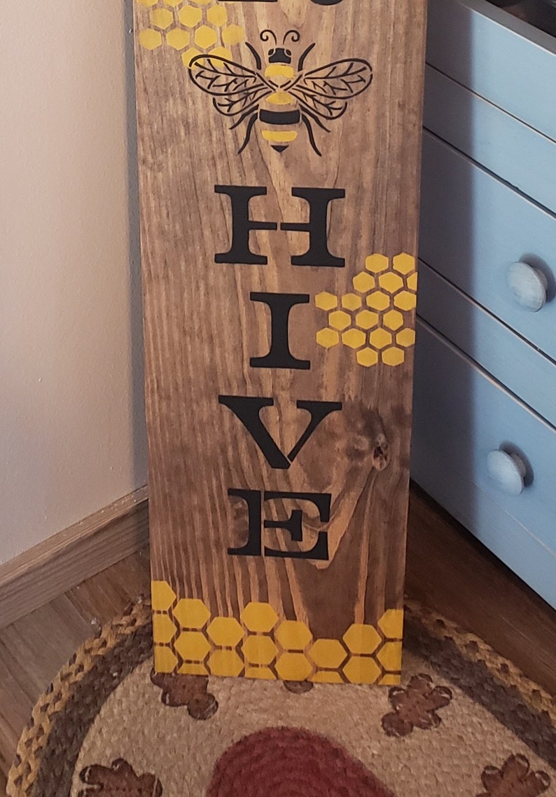 Welcome to Our Hive Wood Door Sign Vertical Porch Leaner - Etsy