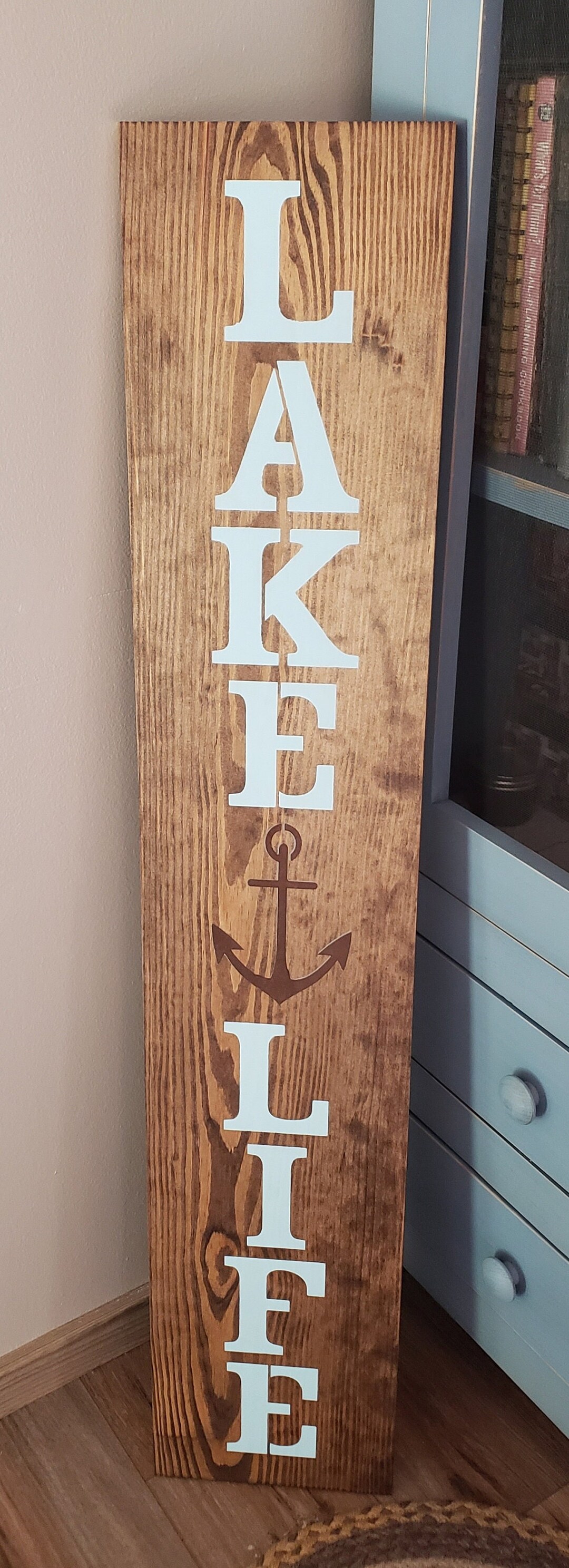 Lake Life Spring Summer Welcome Wood Door Sign Vertical Porch Leaner - Etsy