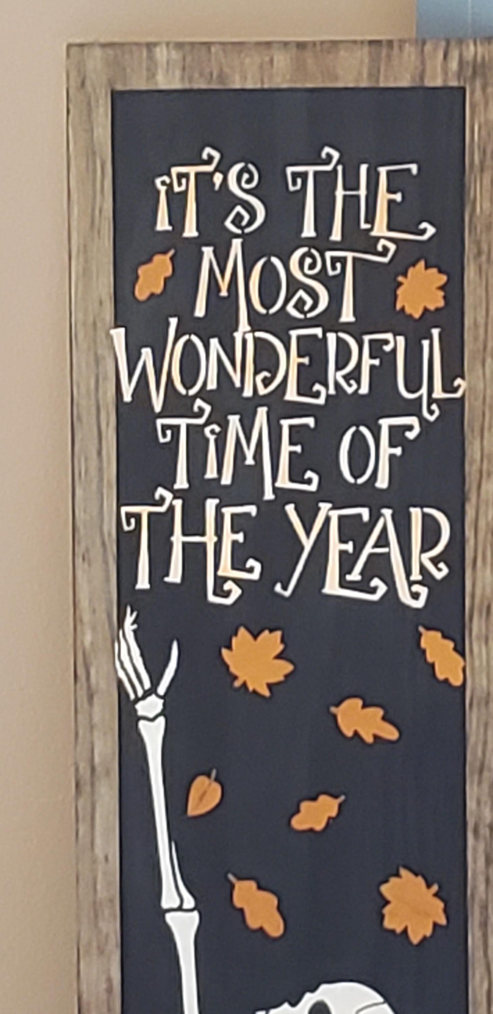 Hello Fall Halloween Vertical Wood Door Sign Porch Leaner - Etsy