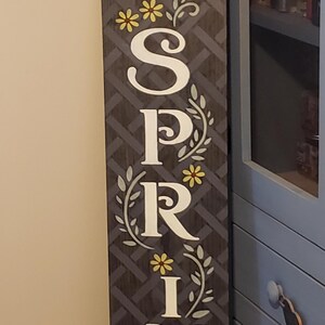 Hello Spring Welcome Wood Door Sign Porch Leaner - Etsy