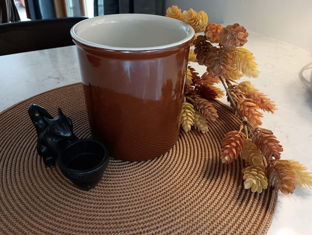 Vintage Hall Pottery Utensil Crock #301 - Etsy