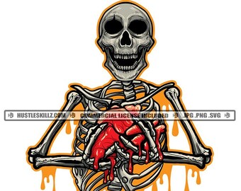 Skull Bleeding Svg | Etsy