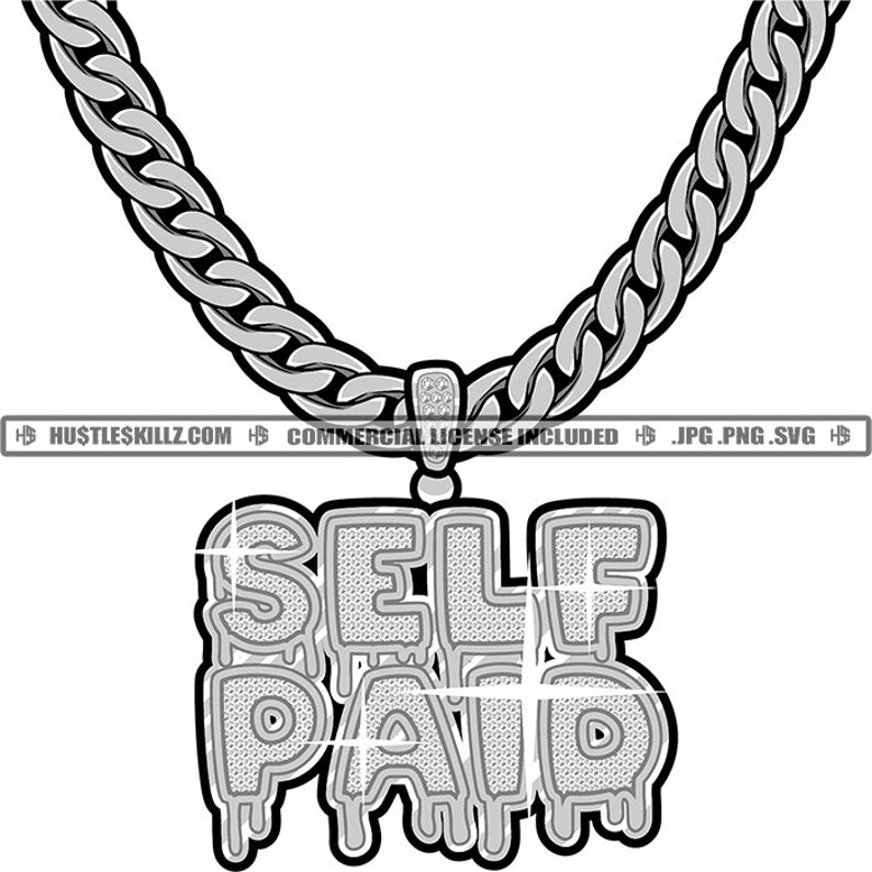 Self Paid Diamond Charm Gemstone Chain Luxury Wealth Jewelry Silver ...