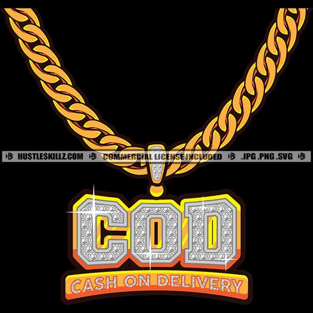 Cod Diamond Charm Cash Gold Chain Jewelry Gem Golden Silver Necklace ...