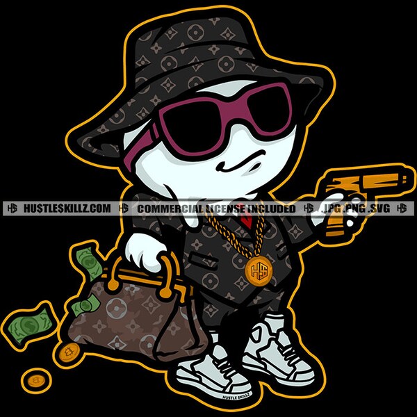 Gangster Snowman Svg - Etsy