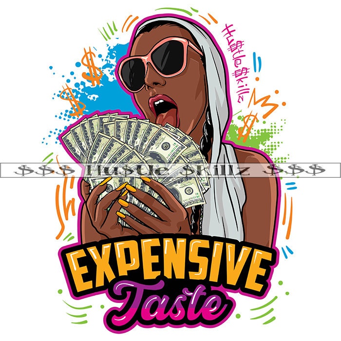 Sexy Woman Licking Money Cash Expensive Taste Gangsta Dope - Etsy