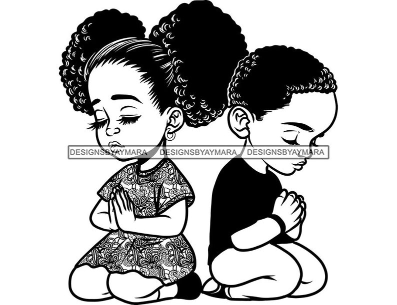 Toddler Kids Praying God Brother Sister Prayers Hope Kneeling - Etsy