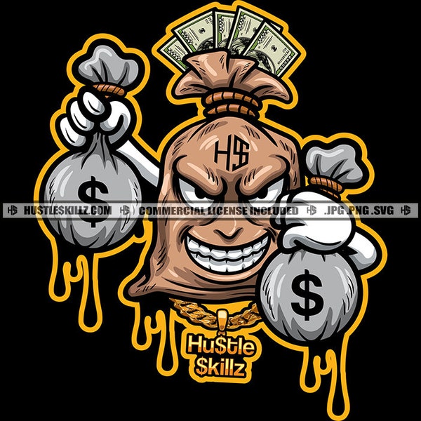 Dripping Bag Svg - Etsy