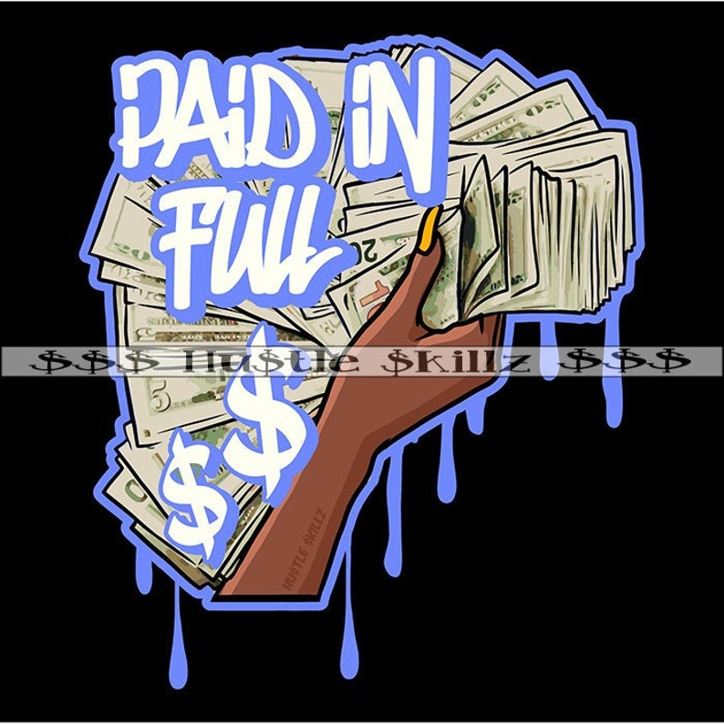 Female Hand Holding Money Spread Paid in Full Showing off - Etsy