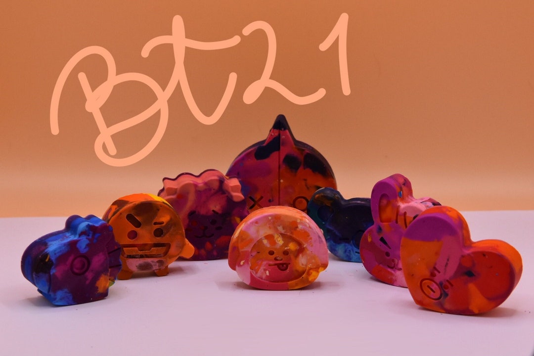 BTS BT21 Crayon Jimin RM Suga Jin JK V Jhope Kawai Animal Gift - Etsy