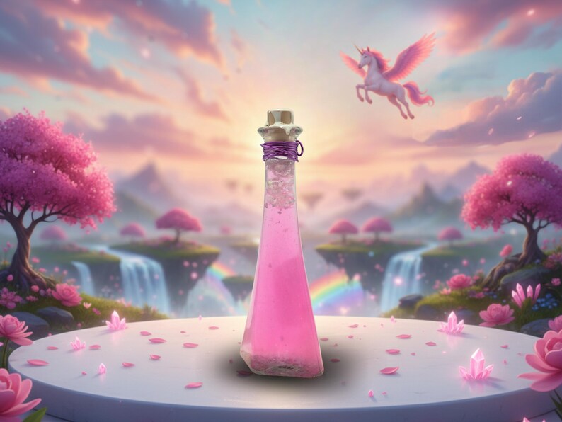 "unicorn Magic" Elixir, Fantasy Magic Potion, Decorative Bottle, Medieval Mysticism Gift, Role ...