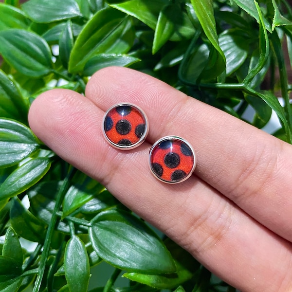 Miraculous Ladybug Earrings - Etsy
