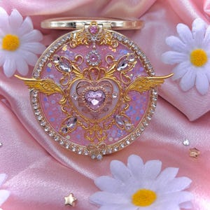 Aurora’s Blush | Handmade Magical Girl Compact Mirror & Pill Box - Etsy