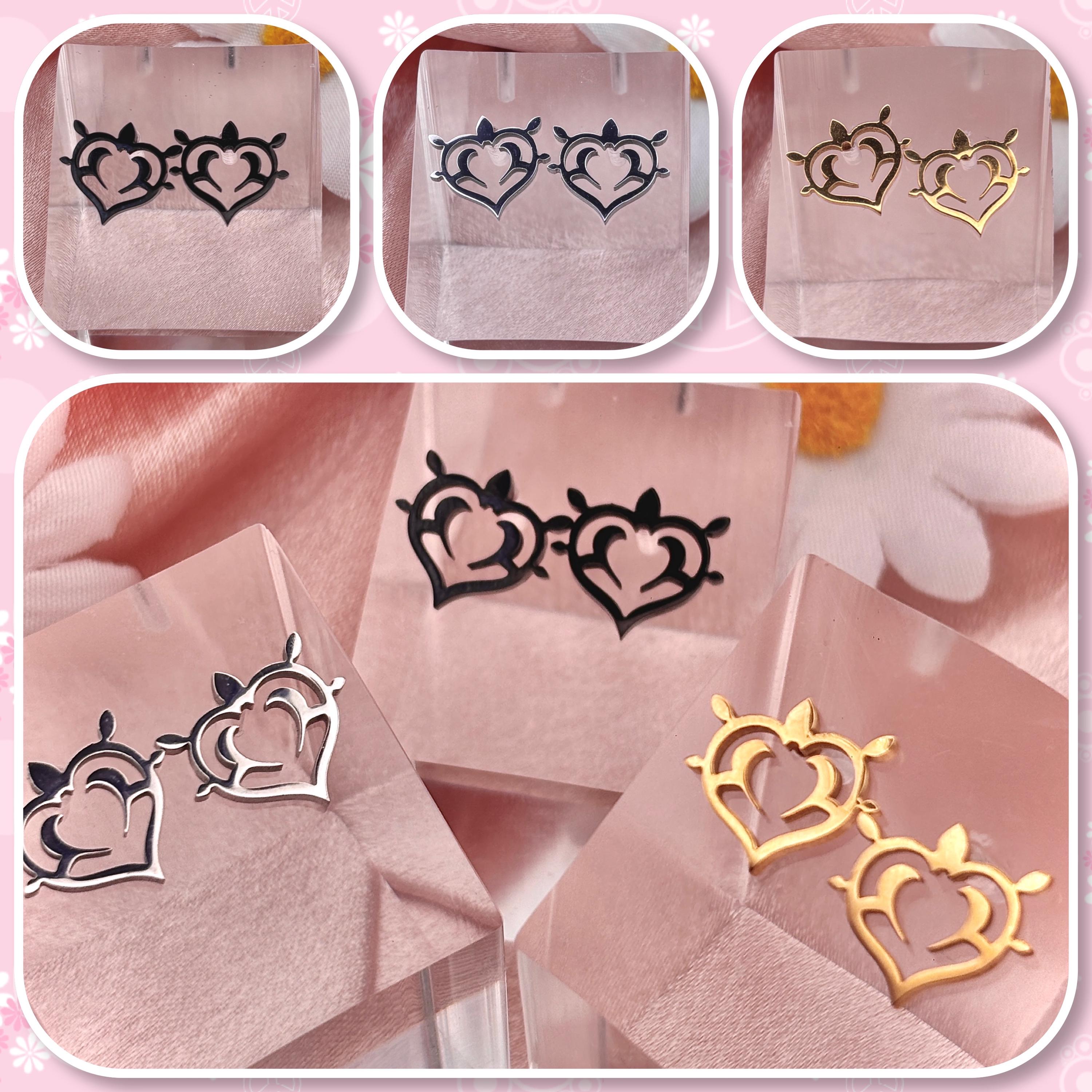 Genshin Impact Element Stainless Steel Studs | Anime Earrings - Etsy