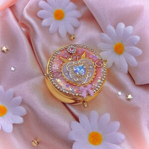 Aurora’s Blush | Handmade Magical Girl Compact Mirror & Pill Box - Etsy