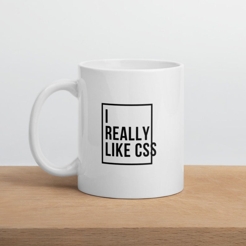 Coffee Mug for Developers Who Love CSS | Developer Gift Ceramic Coffee Mug - Etsy