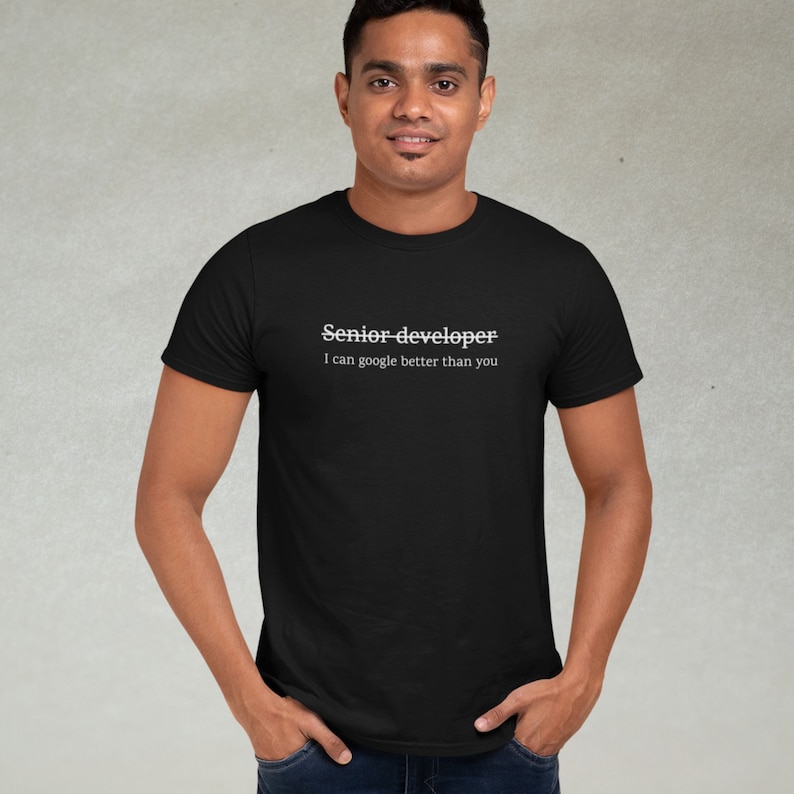 Senior Developer T-shirt for Developers - Etsy