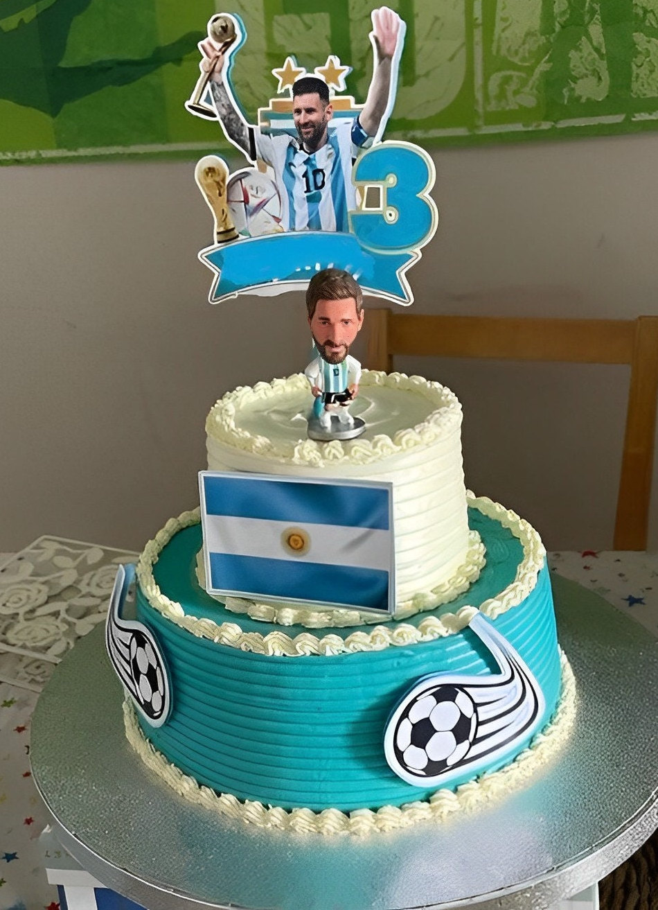 Messi Cake Topper Lionel Messi Mini Player Messi Birthday - Etsy