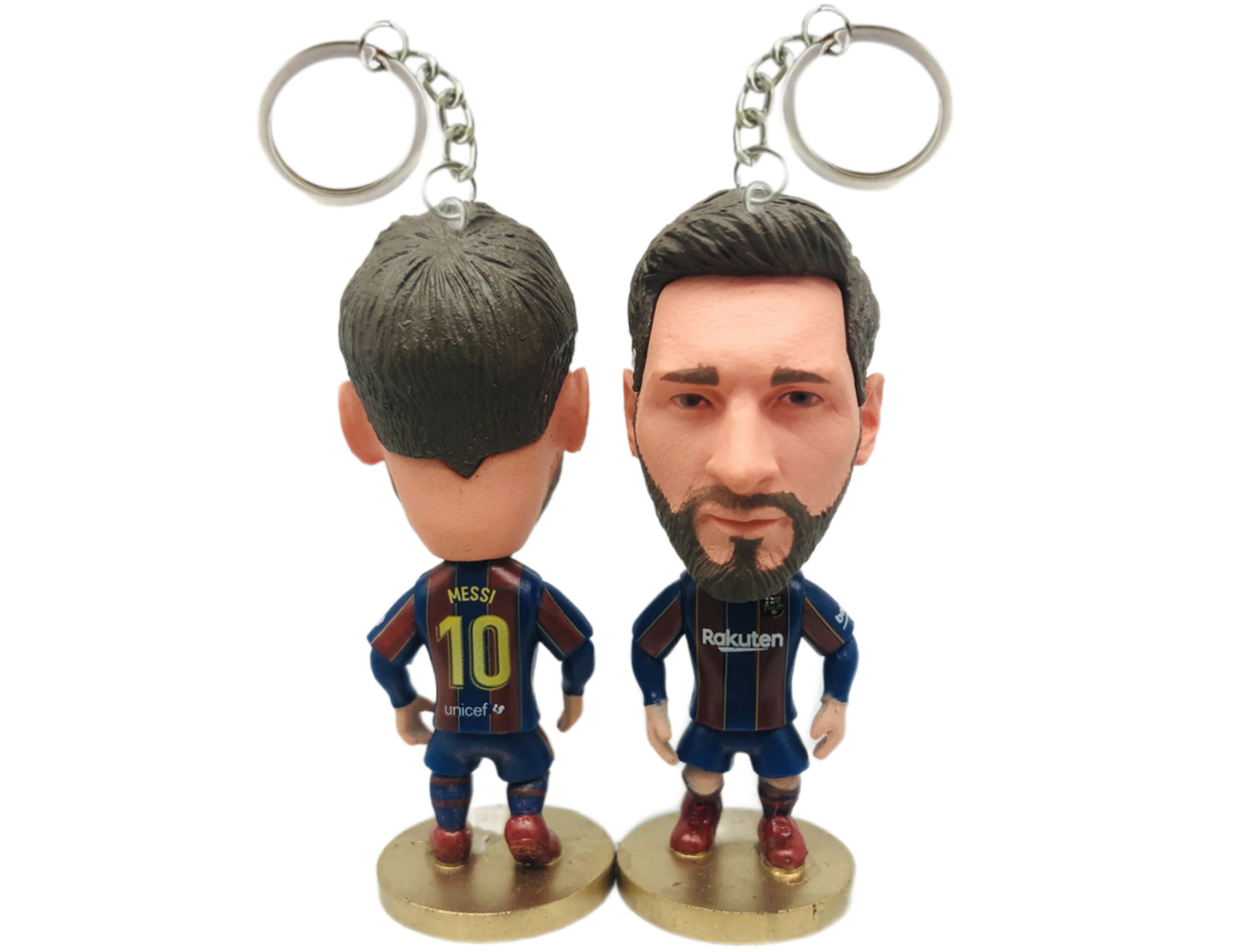 Lionel Messi Barcelona Keyring, Messi Mini Player Figure Keychain ...