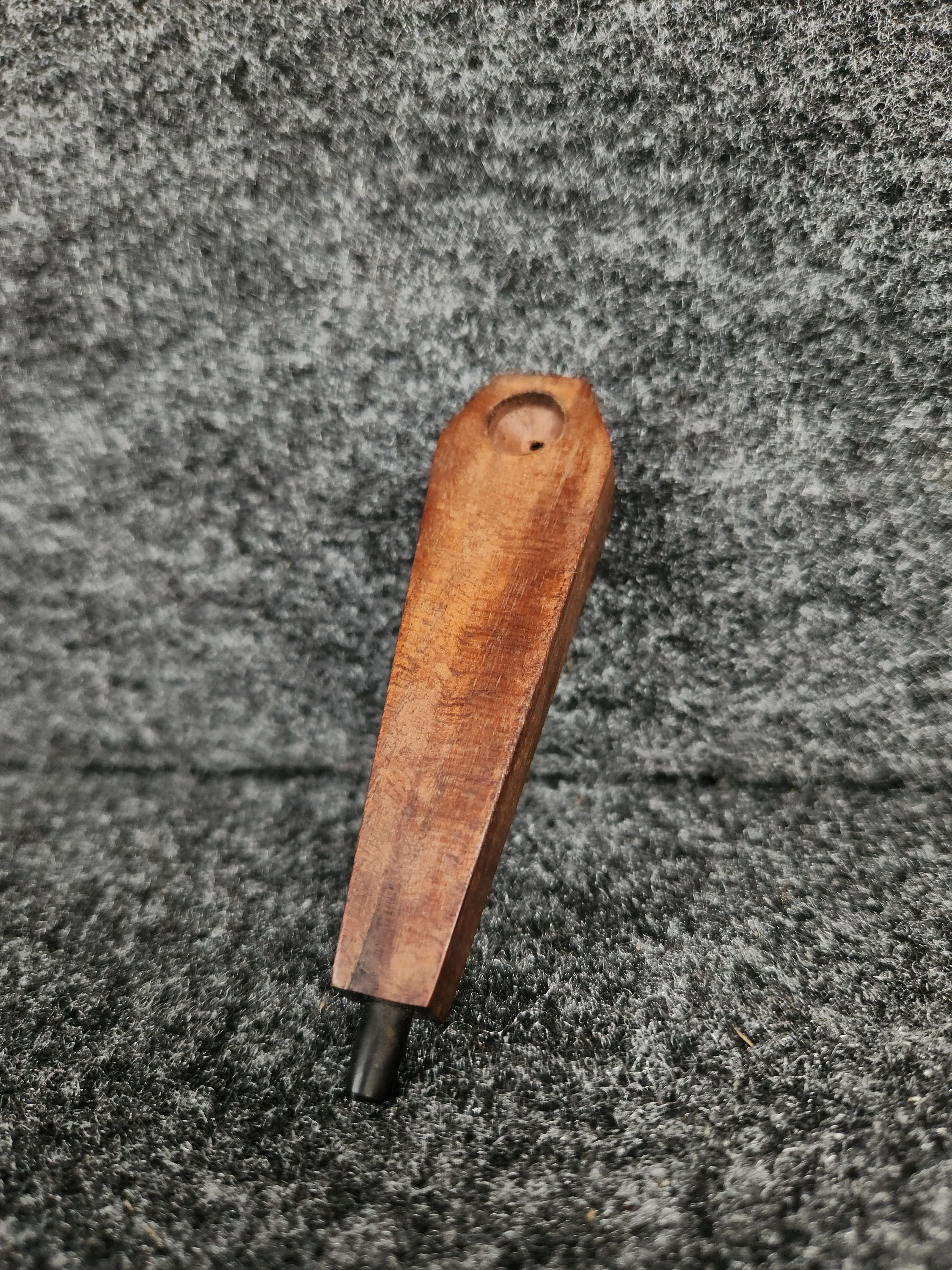 Coffin Teak Smoking Pipe W/ Ebony Mouth Piece - Great Holiday Gifting ...