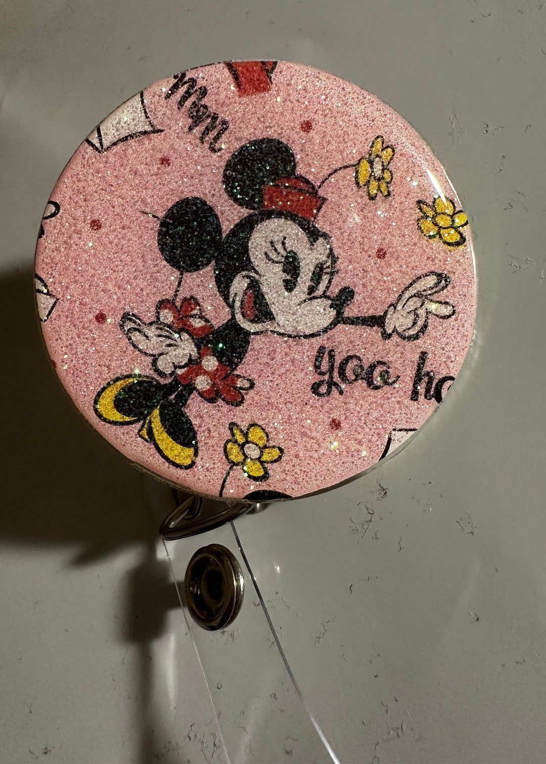 Minnie Mouse, Fun, Badge Reel - Etsy