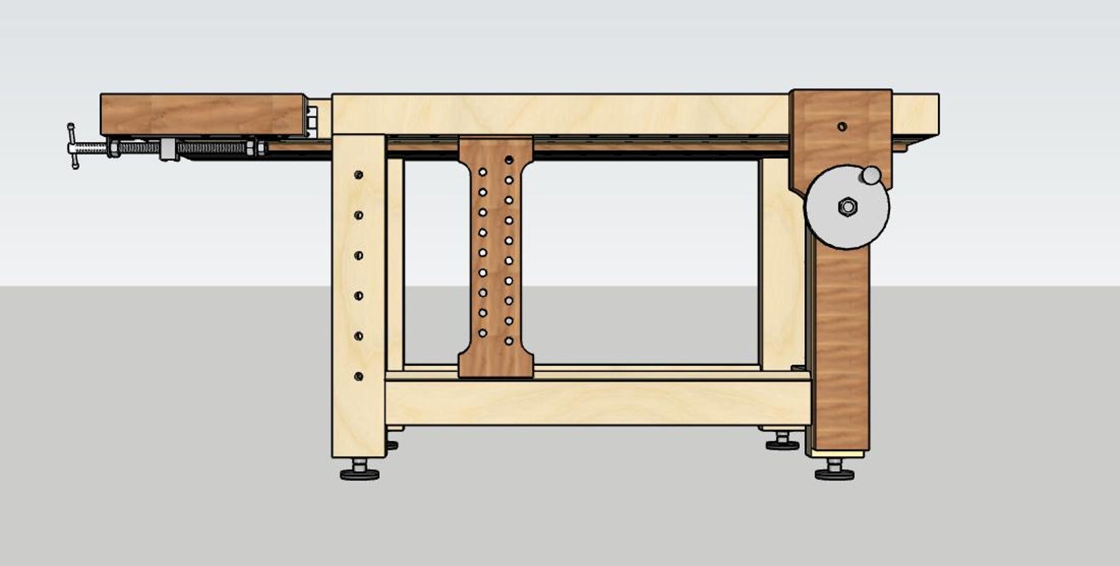DIY Combination Workbench PDF Plans: Metric Dimensions - Etsy