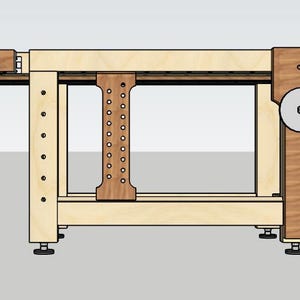 DIY Combination Workbench PDF Plans: Metric Dimensions - Etsy