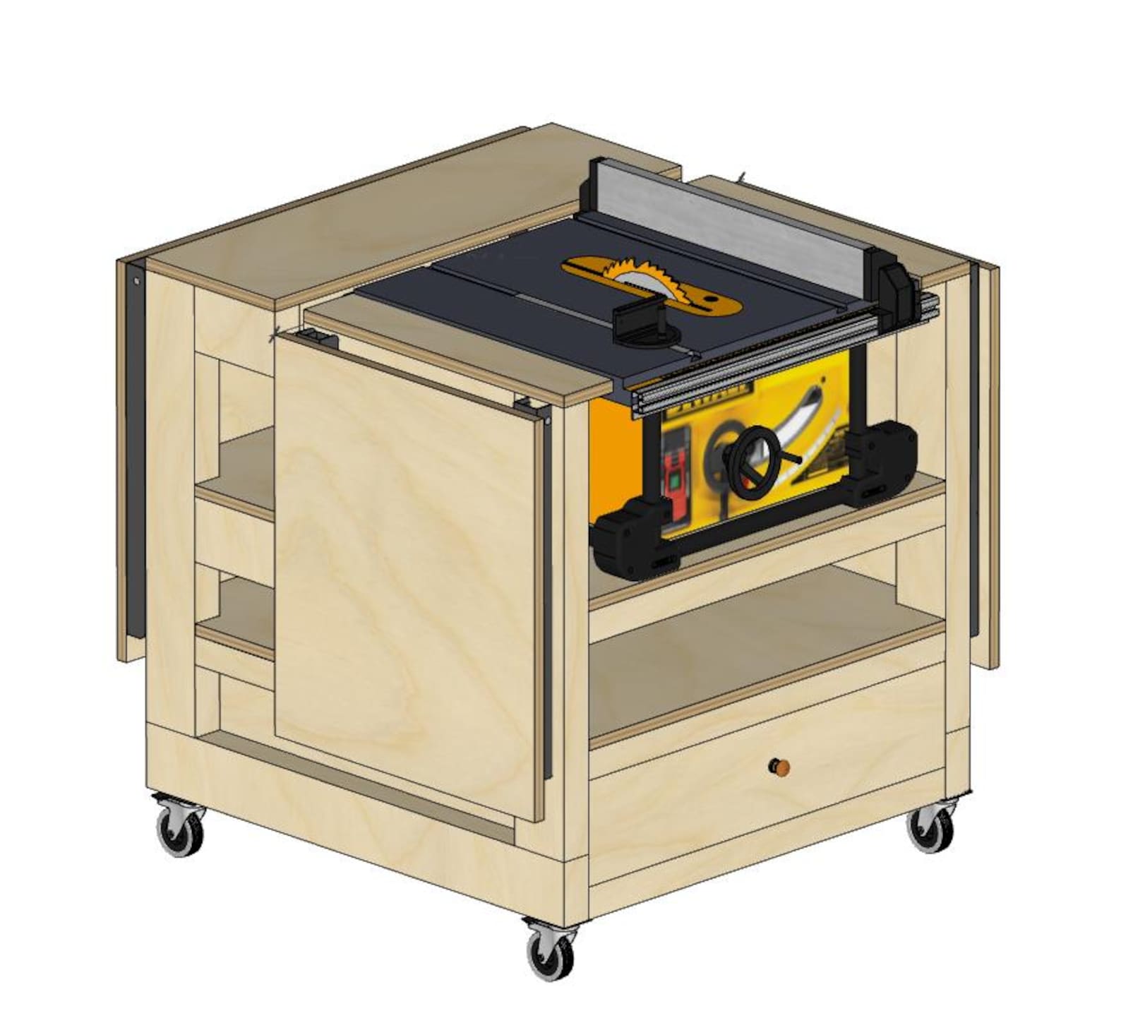 Dewalt DWE7492-QS, DWE7485 & DWE7491-RS Expandable Table Saw Plans ...