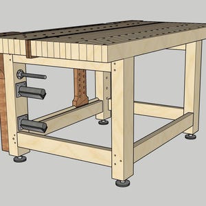 DIY Combination Workbench PDF Plans: Metric Dimensions - Etsy