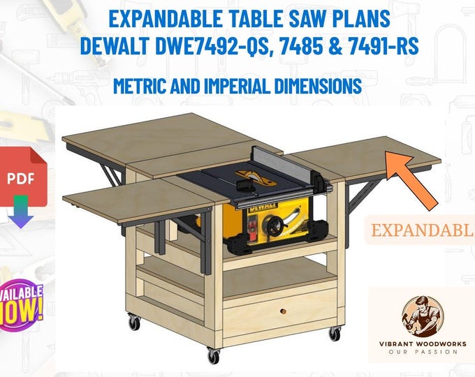 Fence Extension System for Dewalt DWE7491/DWE7492 Table Saw. 3d ...