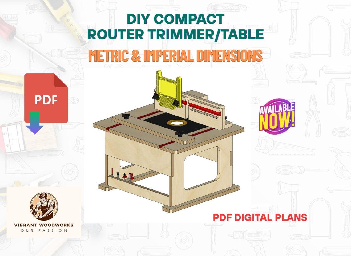 DIY Compact Router Table Plans: Metric & Imperial (digital Download) - Etsy