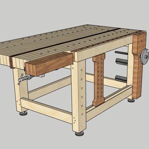DIY Combination Workbench PDF Plans: Metric Dimensions - Etsy