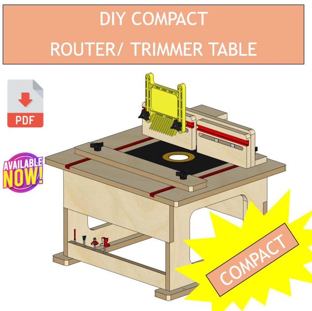 DIY Compact Benchtop Router/trimmer Table - Build Plans, Router Table ...