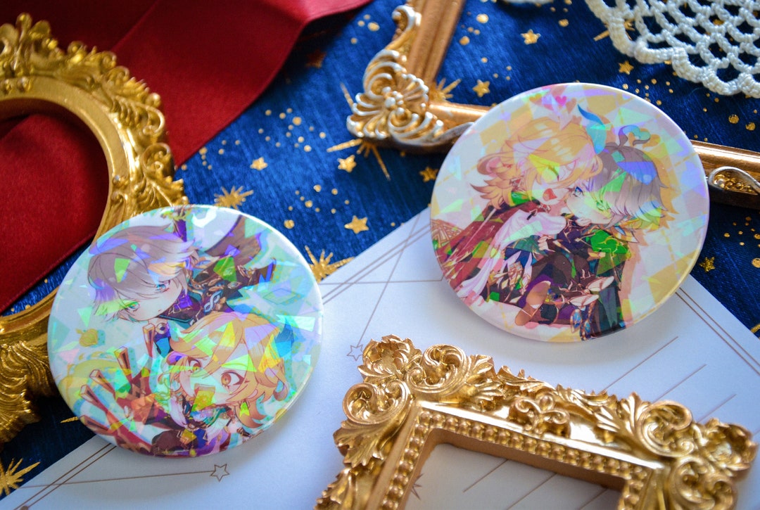 Haikaveh Holographic Big Badges - Etsy