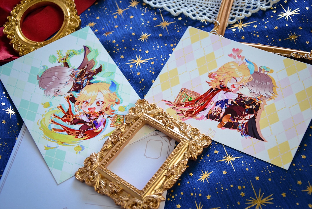 Haikaveh Chibi - A6 ART POSTCARDS - Etsy UK