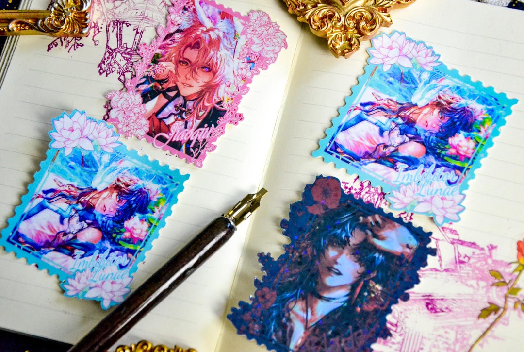 HSR Shiny Stamp Stickers Set of 2 - Etsy