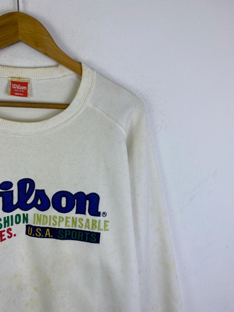 Rare Vintage 90s Wilson USA Sports Crewneck Sweatshirt | "made to Win ...